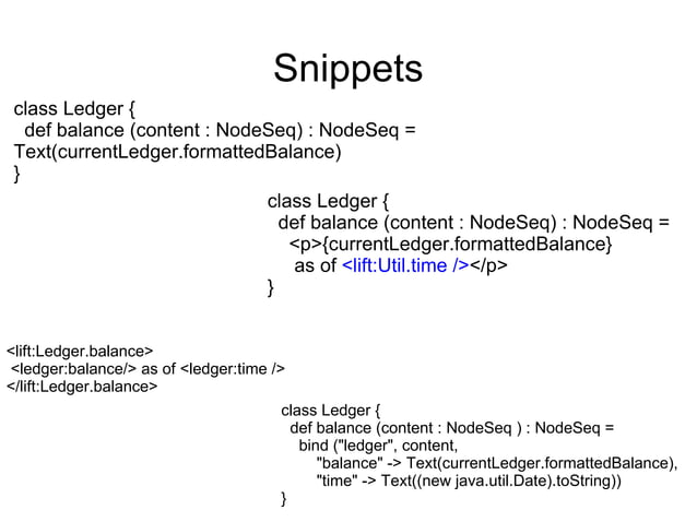 Scala based Lift Framework | PDF