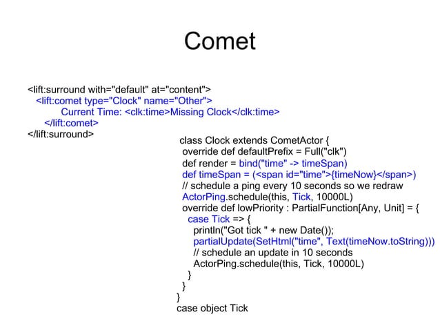 Scala Based Lift Framework Ppt