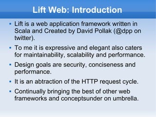Lift | ODP | Web Development | Internet