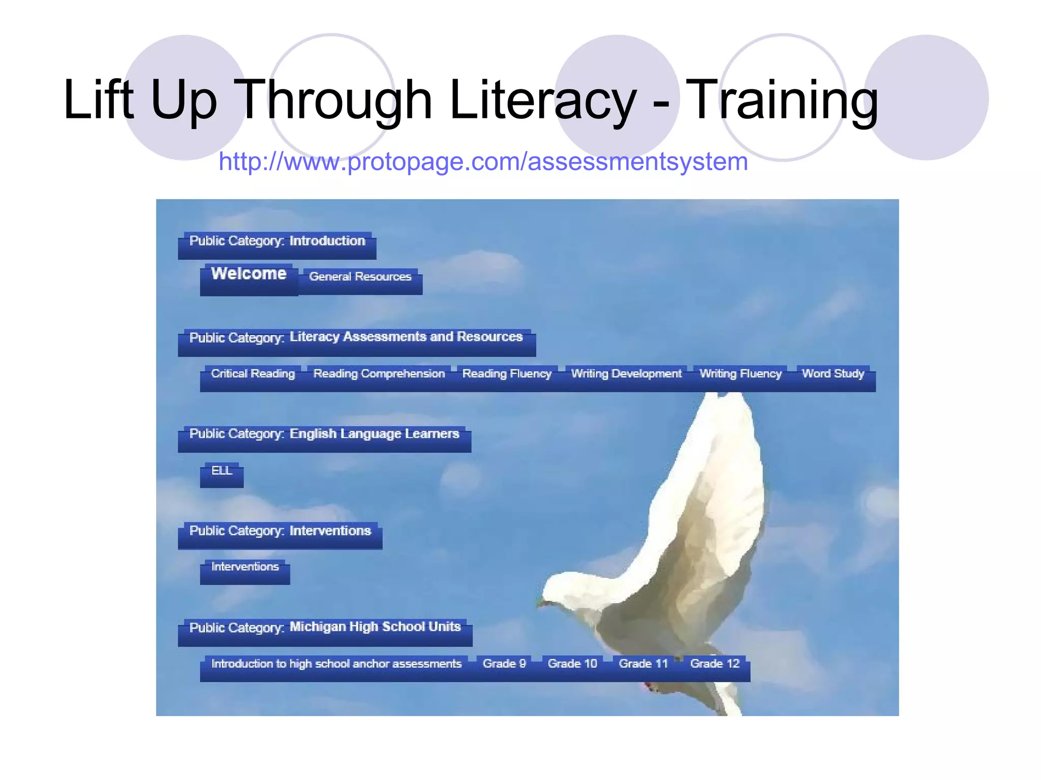 Lift Up Through Literacy Power Point | PPT