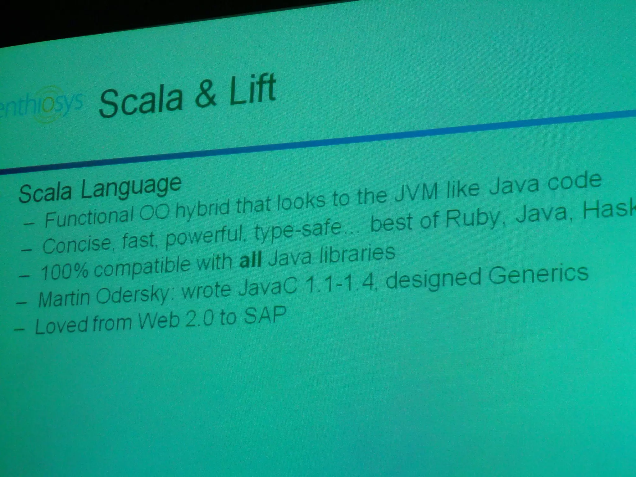 Lift Web Framework And Scala Programming Language Talk Ppt