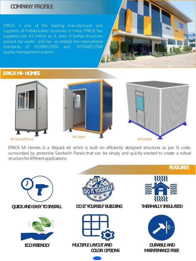 Liftable Portable Cabin - EPACK Prefab | PPTX