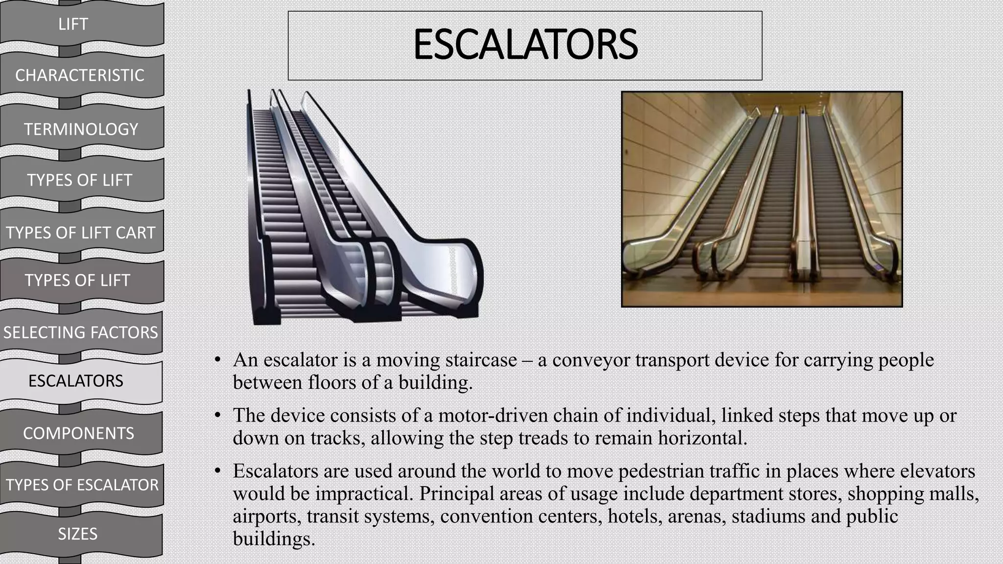 Lift, Escalators and travelator.pptx