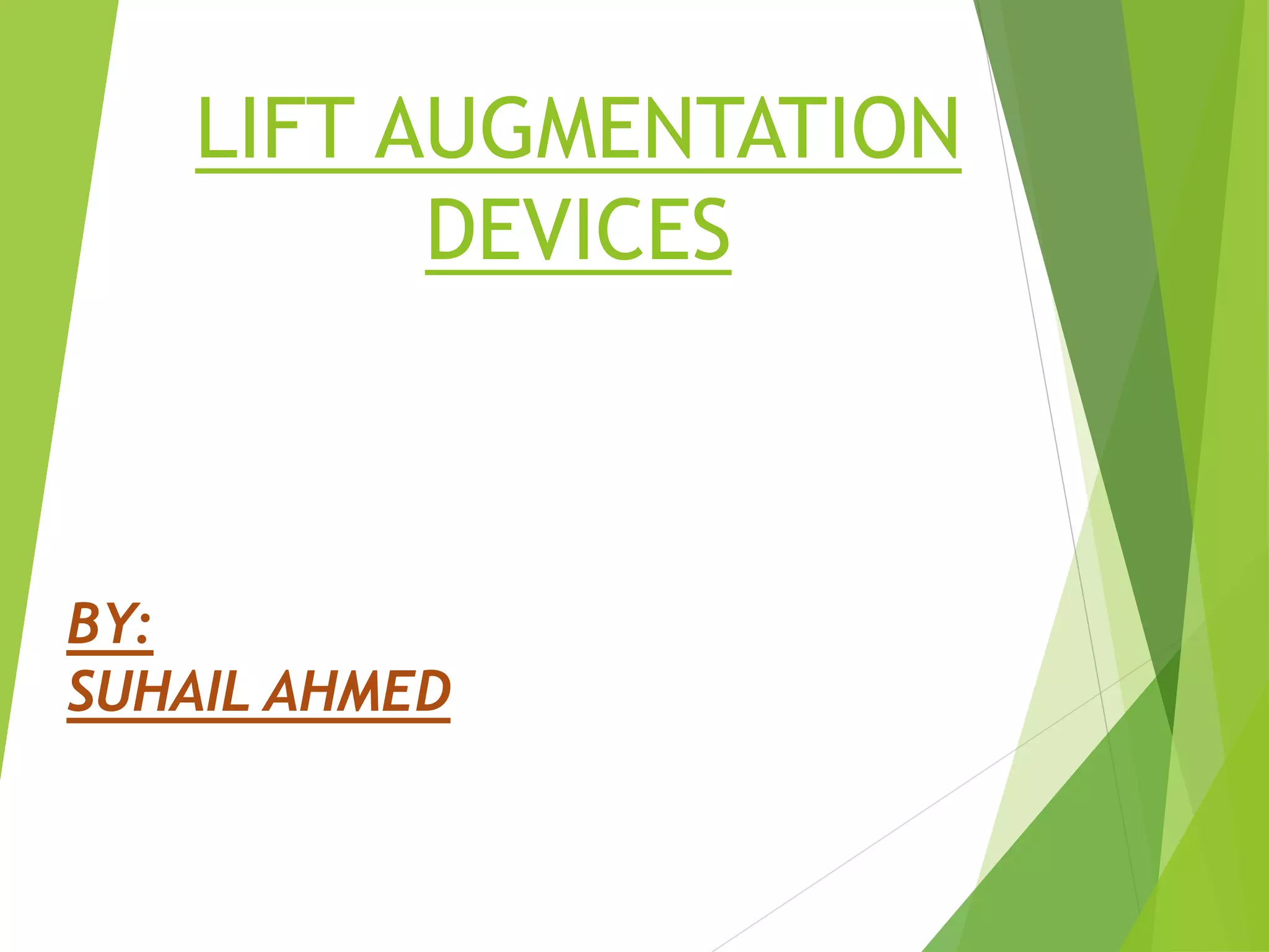 Lift Augmentation Devices Or High Lift Devices | PPTX