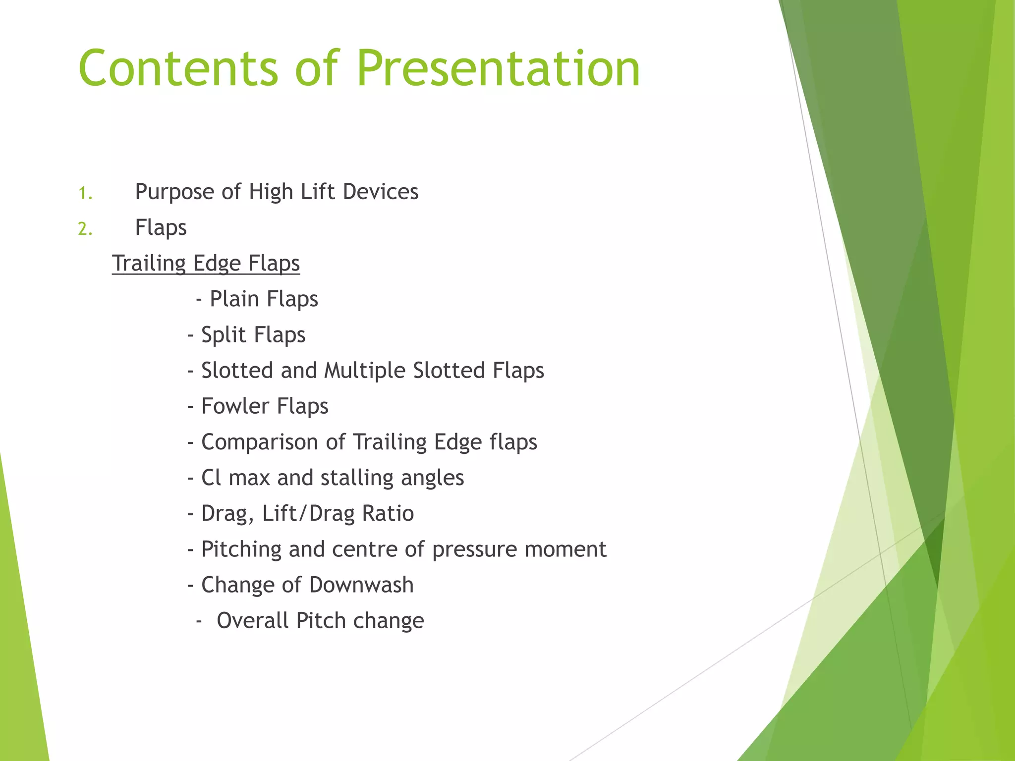 Lift Augmentation Devices Or High Lift Devices | PPTX