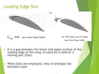 Lift Augmentation Devices Or High Lift Devices | PPTX