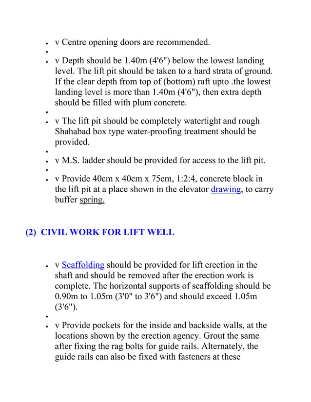 Lift elevator work procedures - types, checklist, precautions ...