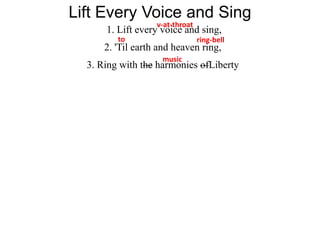 Lift Every Voice and Sing | PPTX