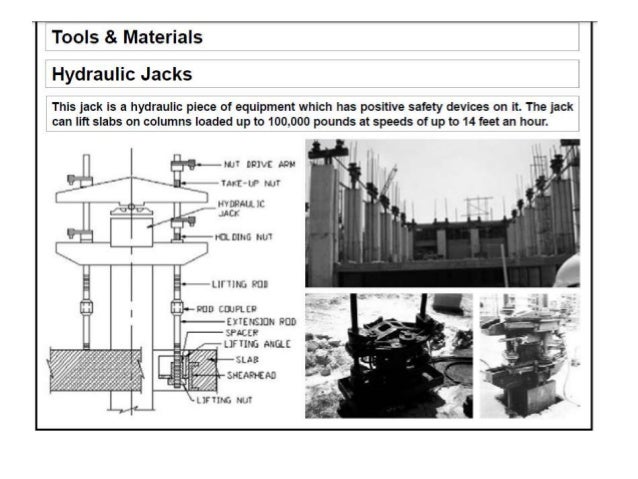 Lift form slab construction