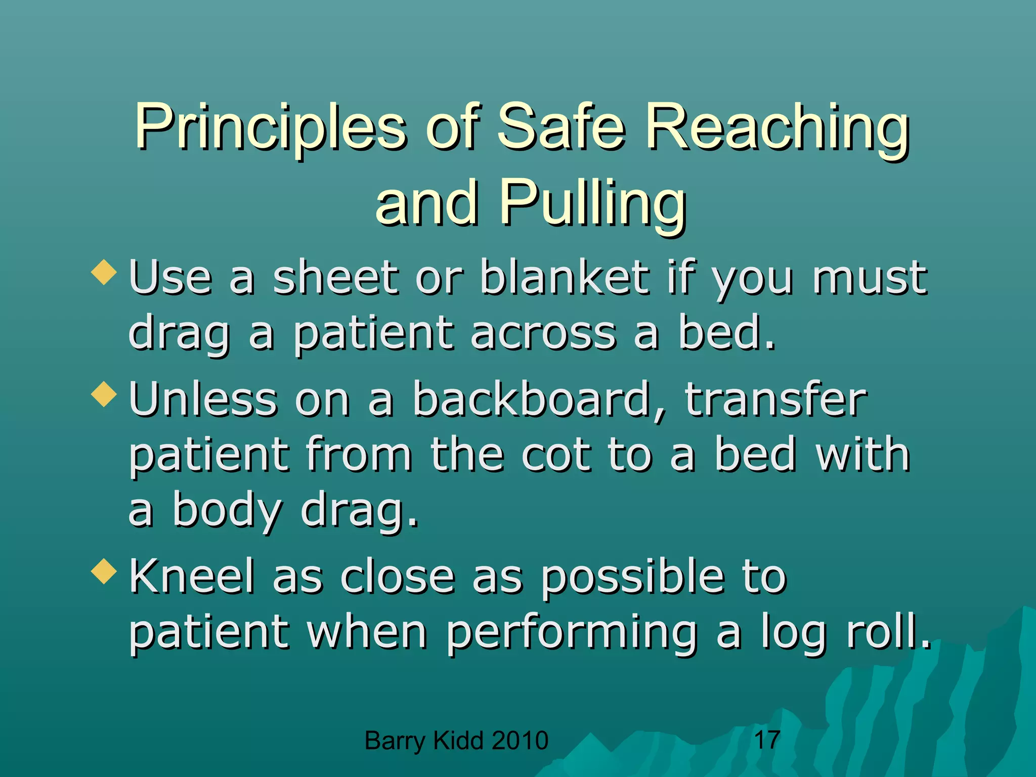 Lifting and moving patients | PPT