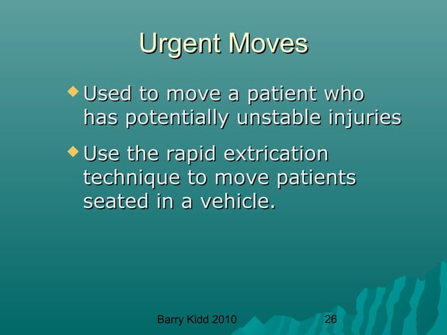 Lifting and moving patients | PPT | First Aid | Injuries