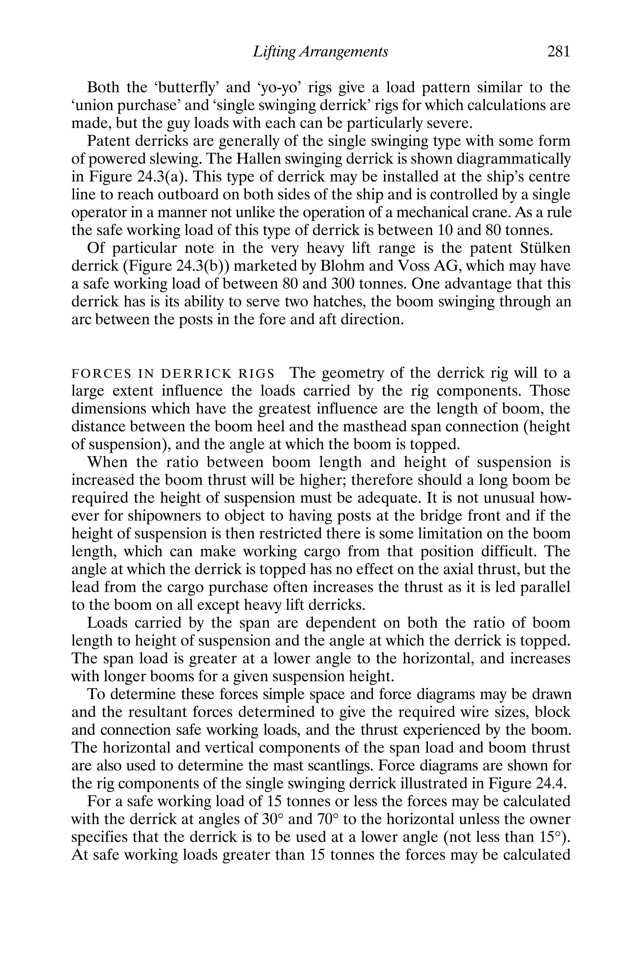 Lifting arrangement cargo handling | PDF
