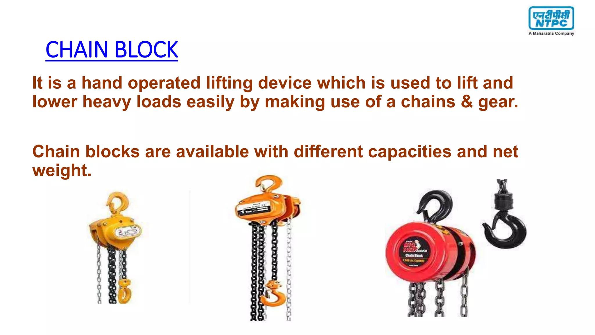 Lifting tools and tackle | PDF