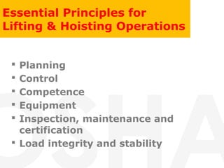 Lifting Equipment | ODP