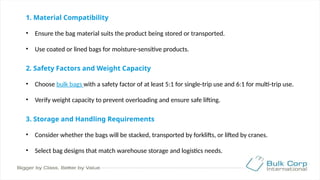 Lifting, Filling & Discharge Exploring Bulk Bag Construction for Safe ...