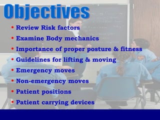 patient transfer, patient safety and personal safety | PPT