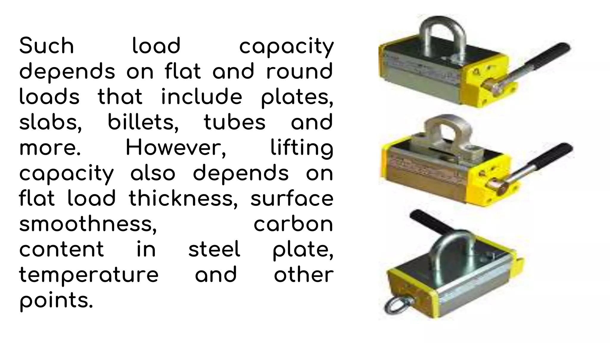 Lifting magnets in a variety of types | PPTX
