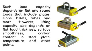 Lifting magnets in a variety of types | PPTX
