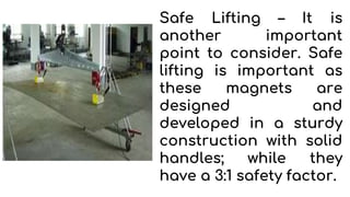 Lifting magnets in a variety of types | PPTX