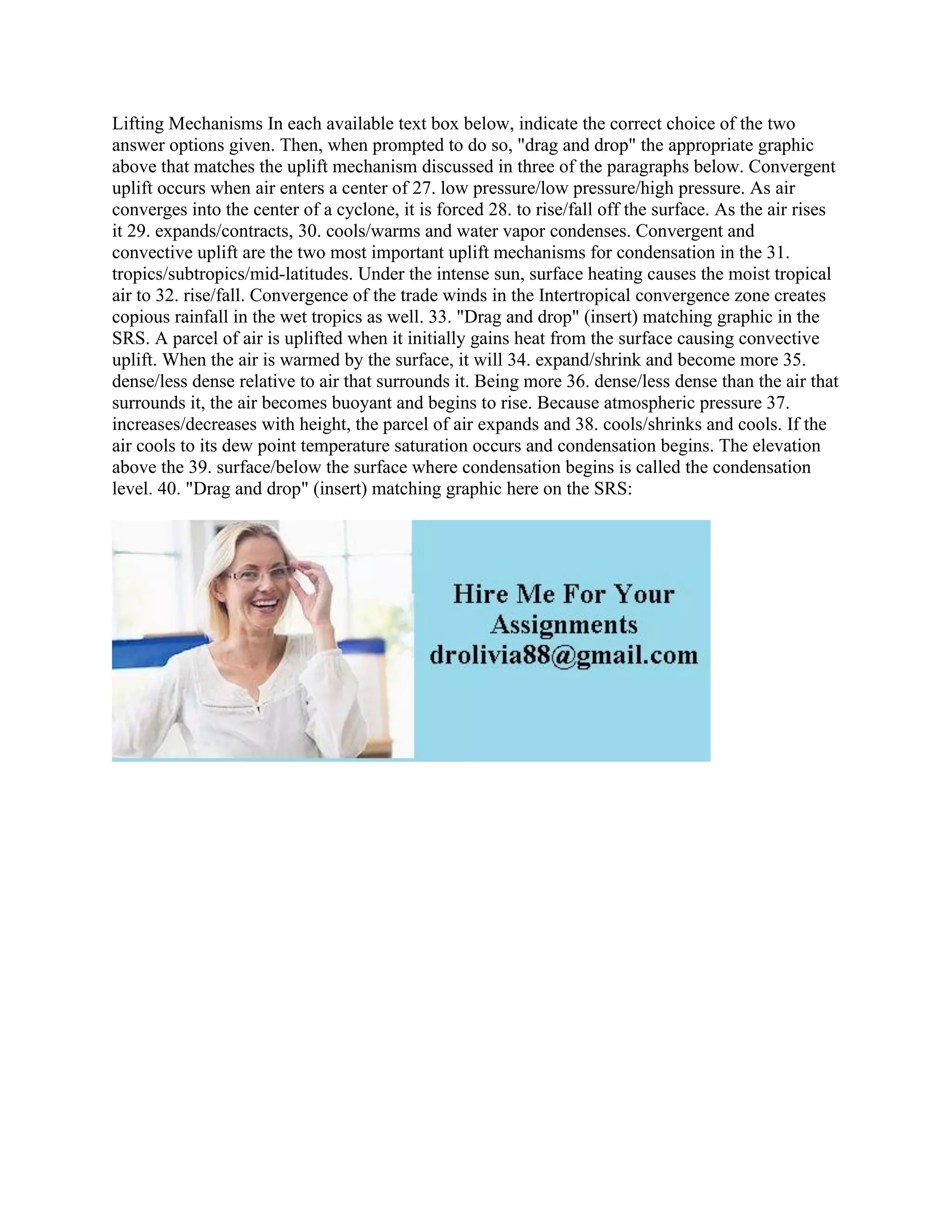 Lifting Mechanisms In each available text box below- indicate the corr.pdf | Weather | Science