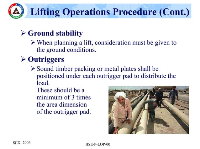 Lifting Operation.ppt | Civil Engineering Industry | Industries