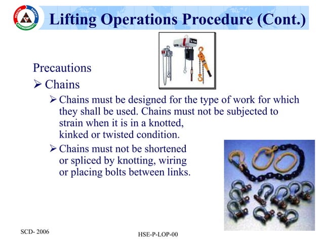 Lifting Operation.ppt | Civil Engineering Industry | Industries