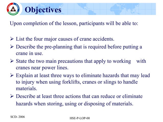 Lifting Operation.ppt | Civil Engineering Industry | Industries
