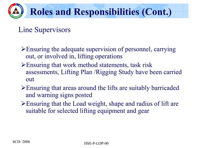 Lifting Operation.ppt | Civil Engineering Industry | Industries