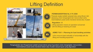 Lifting Operation in general work and safe | PPTX