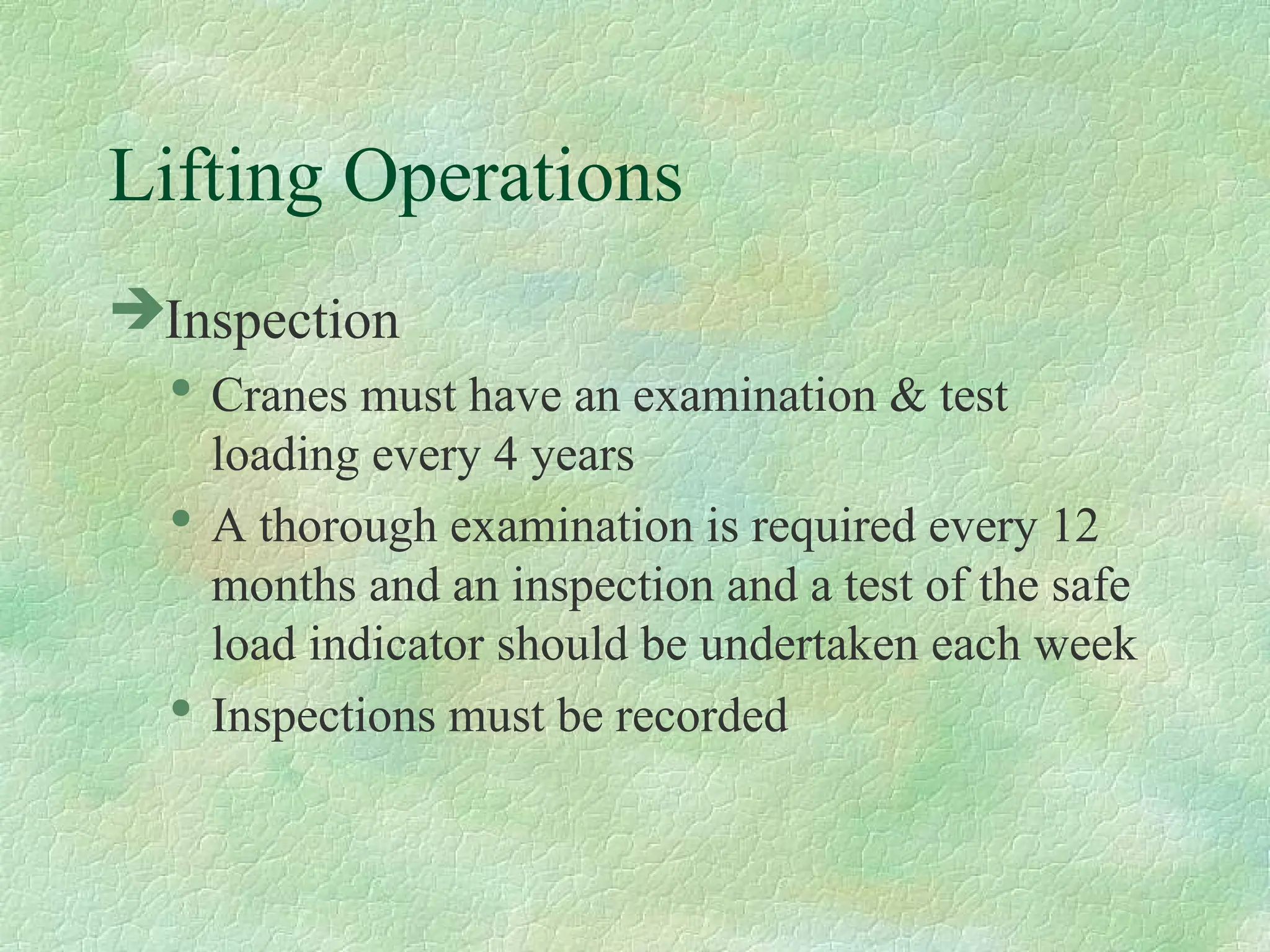 Lifting Operations and lifting appliance | PPT