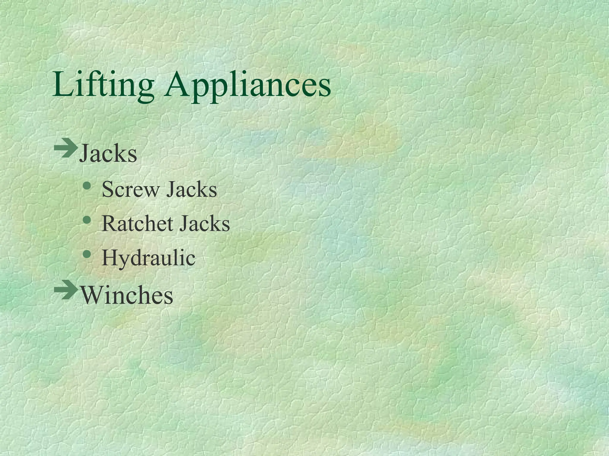 Lifting Operations and lifting appliance | PPT