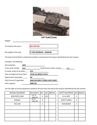 Lifting Plan | Lifting Plan for Different Process Equipment | Gaurav ...