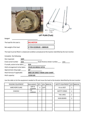 Lifting Plan | Lifting Plan for Different Process Equipment | Gaurav ...