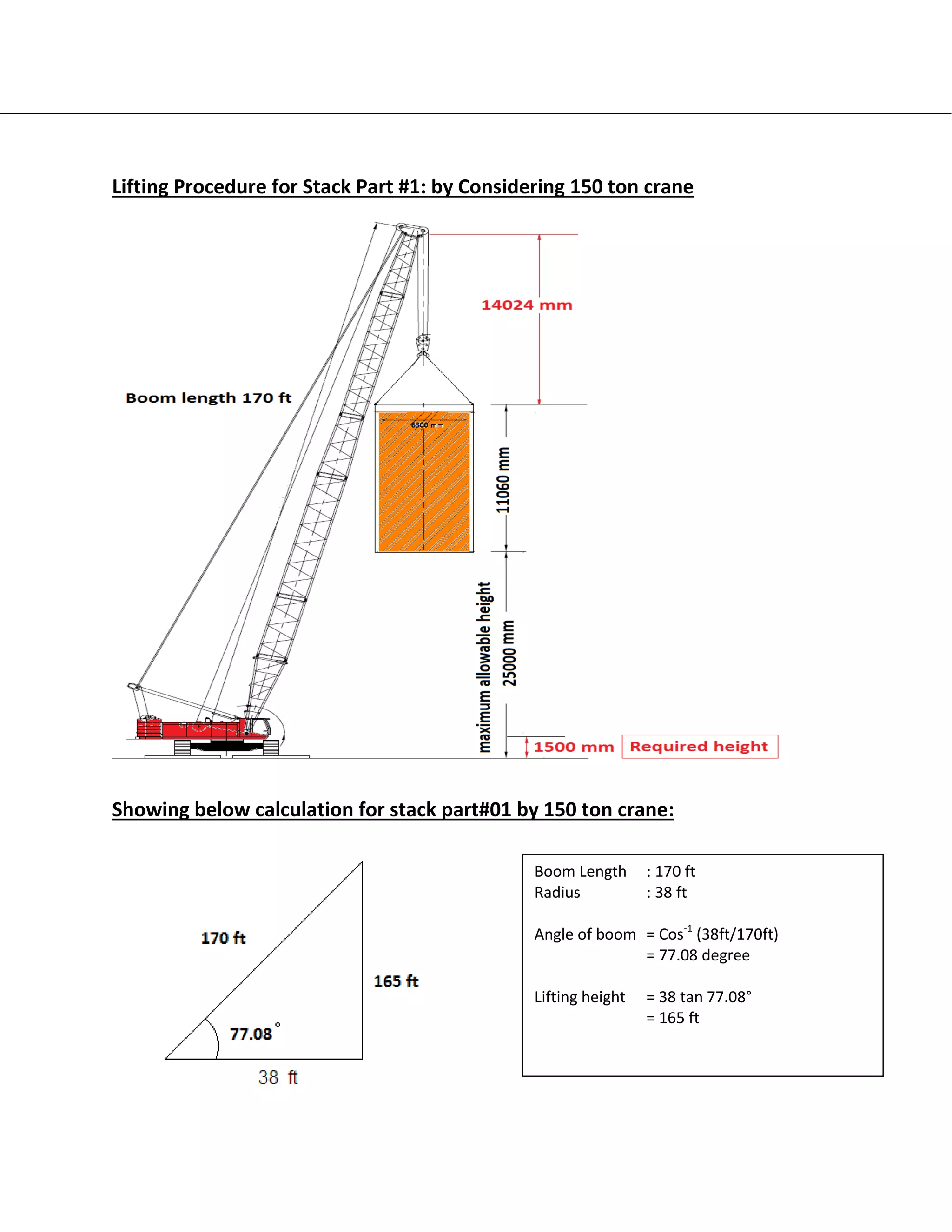 Lifting plan for bypass stack installation | PDF