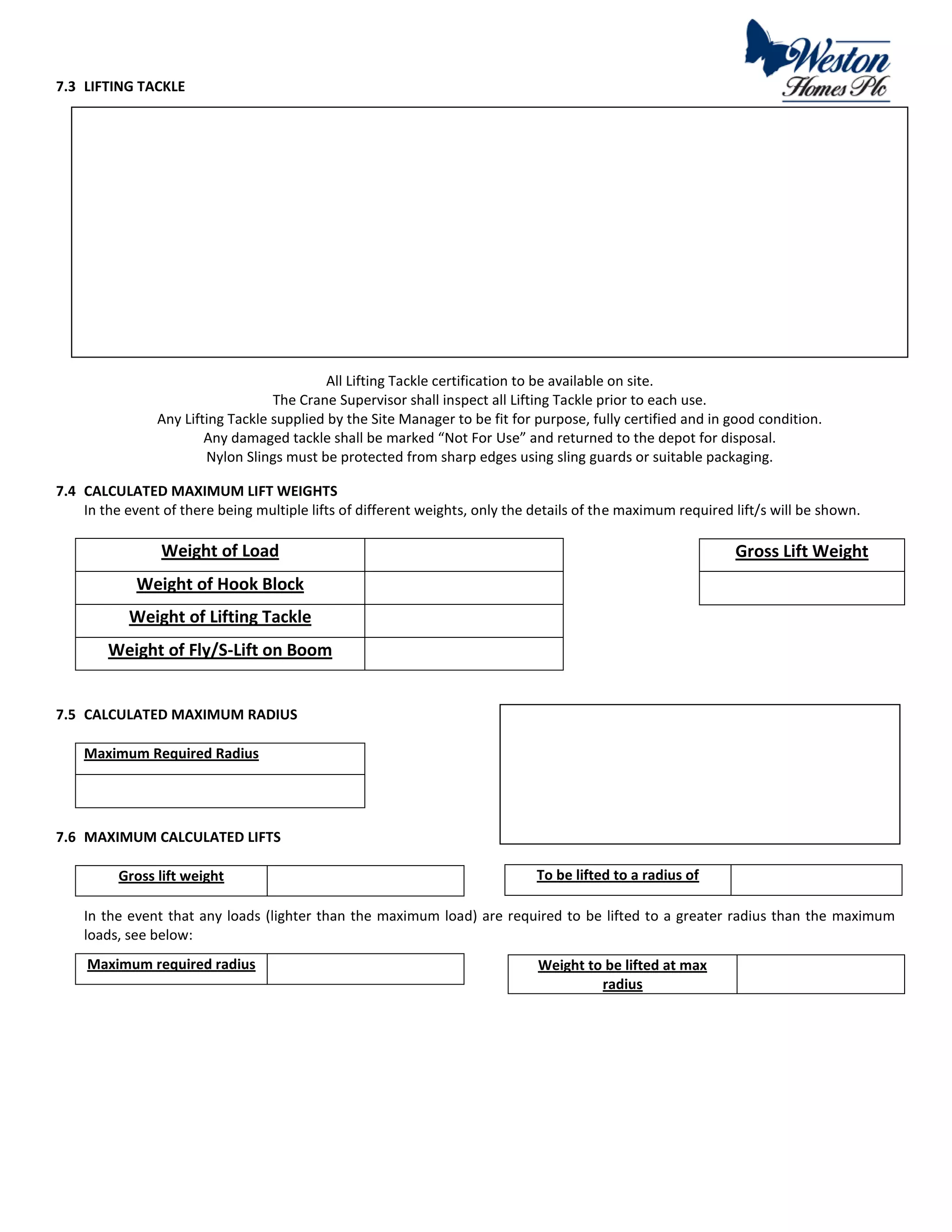 Lifting plan | PDF
