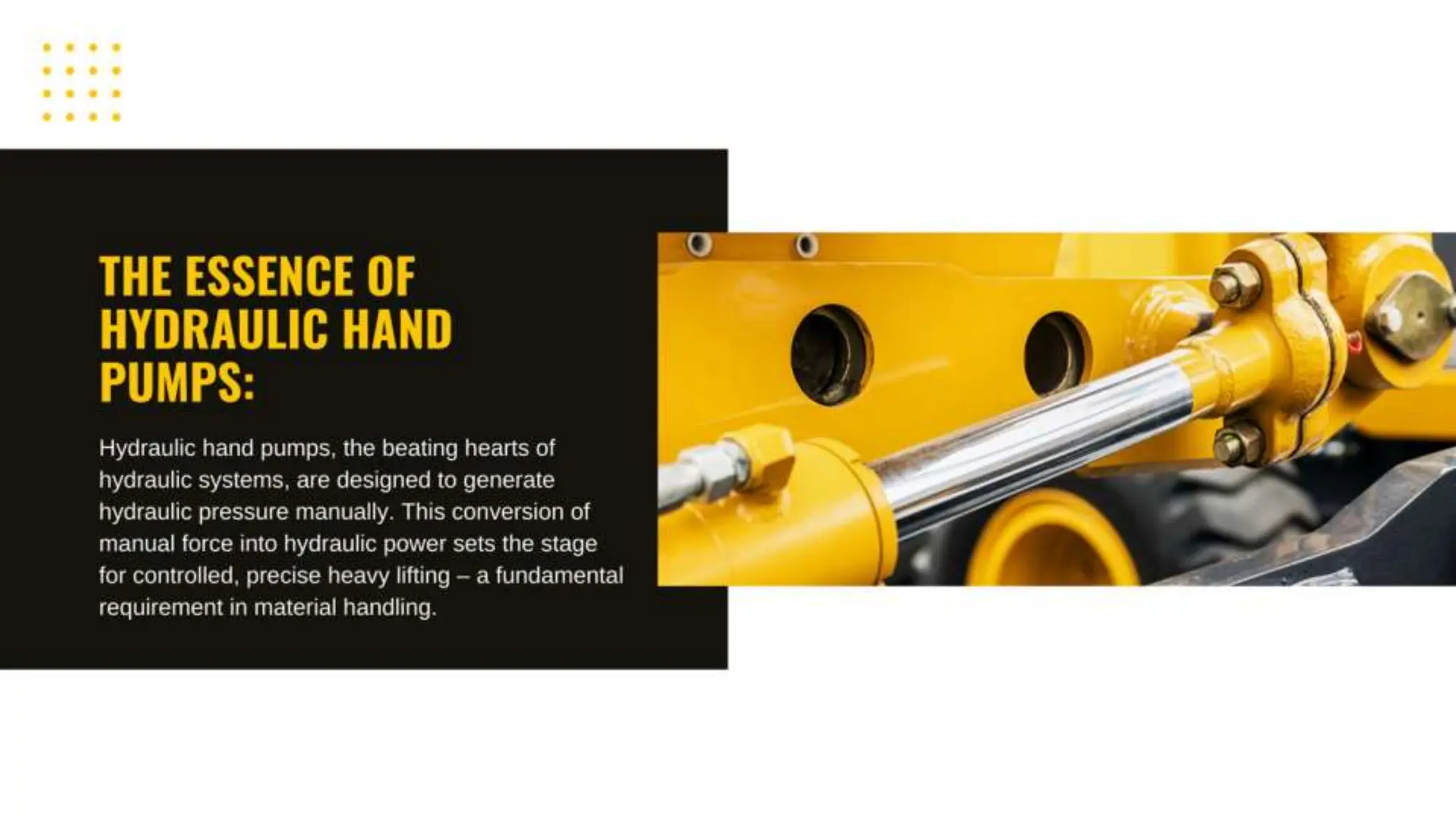 Lifting Power Hydraulic Hand Pumps in Material Handling Excellence.pptx