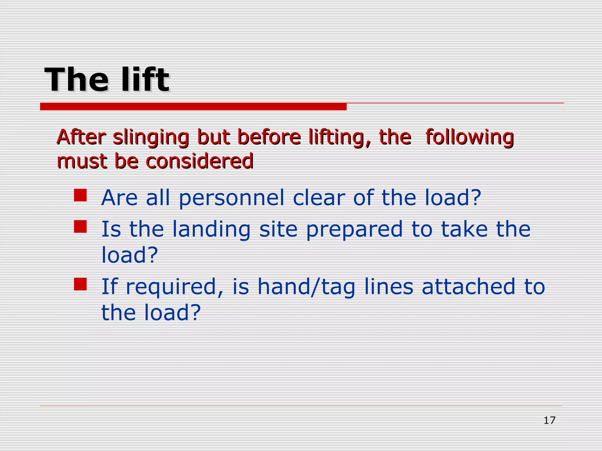 Liftingproedure | PPT