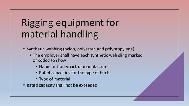 Lifting & Rigging Safety.pptx | Weightlifting | Sports