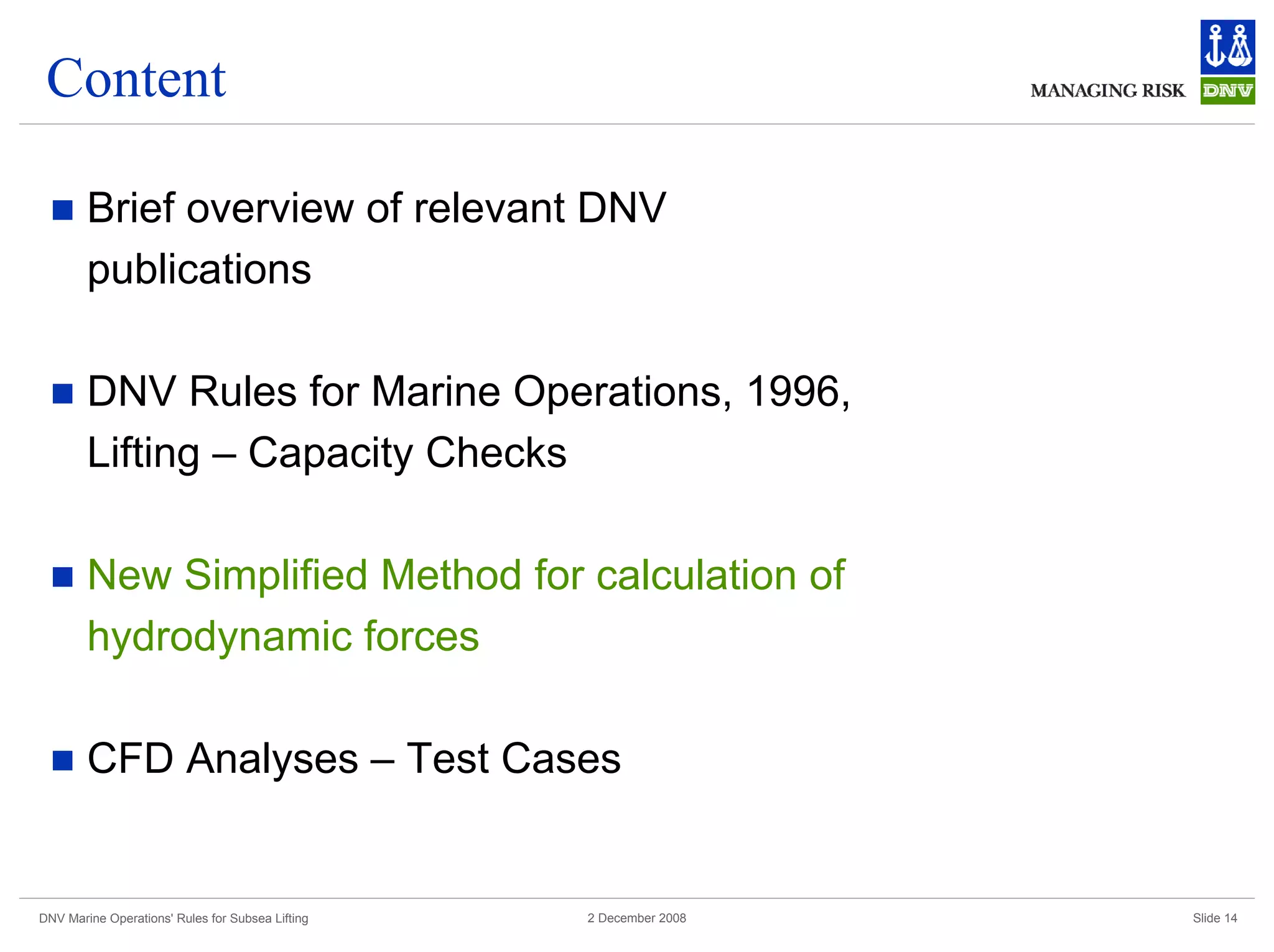 Lifting Rules Example - DNV.pdf | Scuba Diving | Extreme Sports