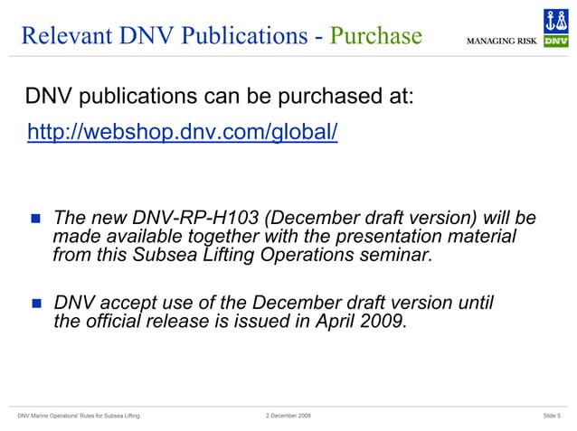 Lifting Rules Example - DNV.pdf | Scuba Diving | Extreme Sports