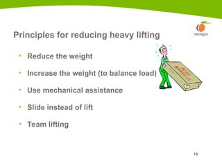 LiftingTechniques safety training awarness.ppt