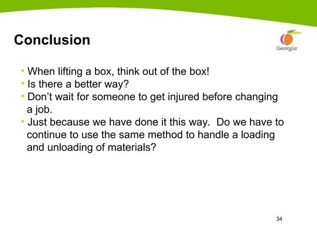 LiftingTechniques safety training awarness.ppt