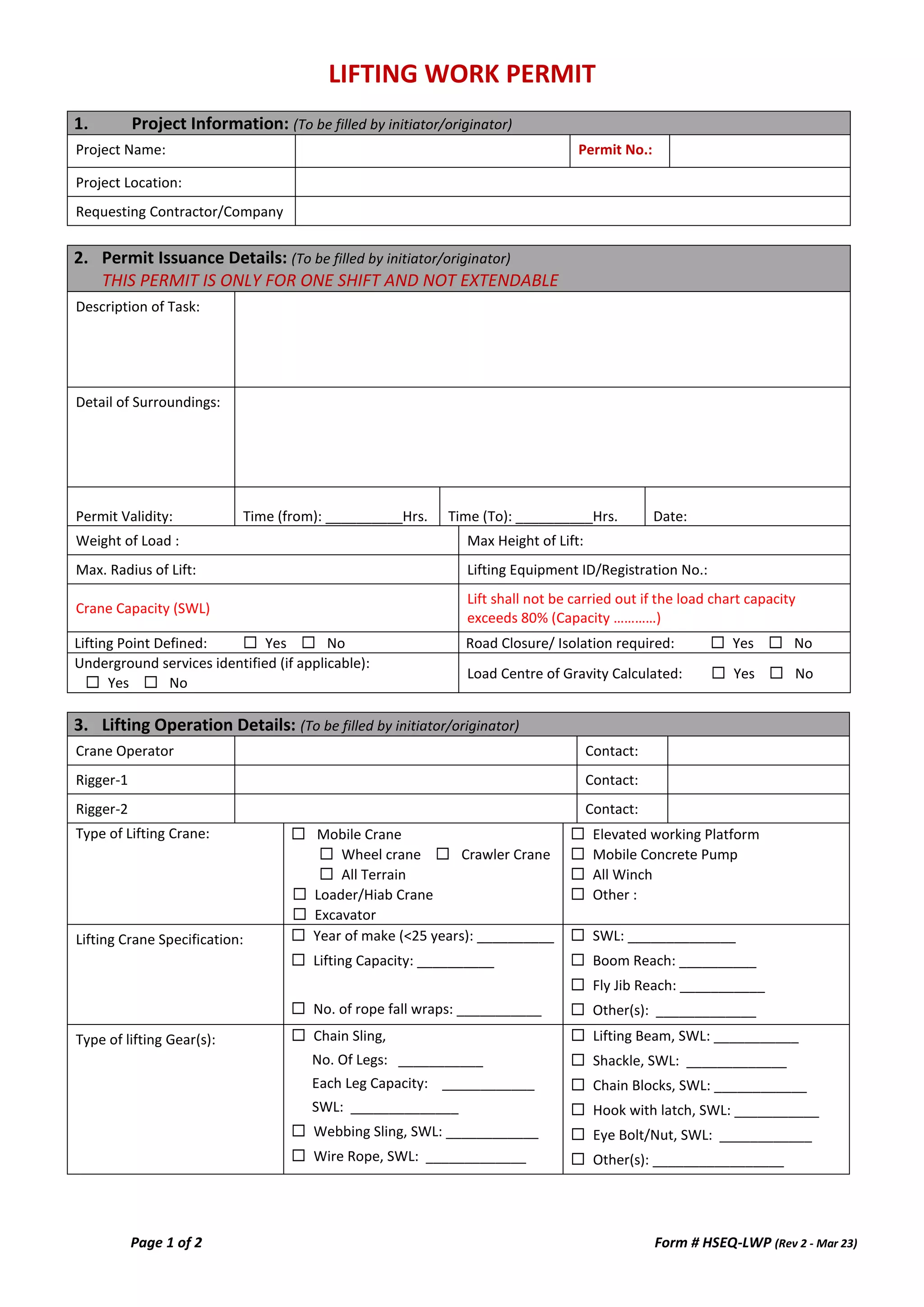 LIFTING WORK PERMIT Form # HSEQ - LWP Rev 2.docx
