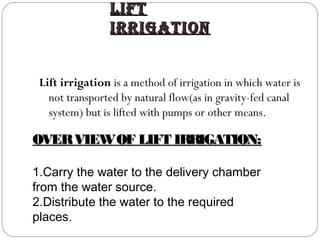 Lift irrigation | PPT