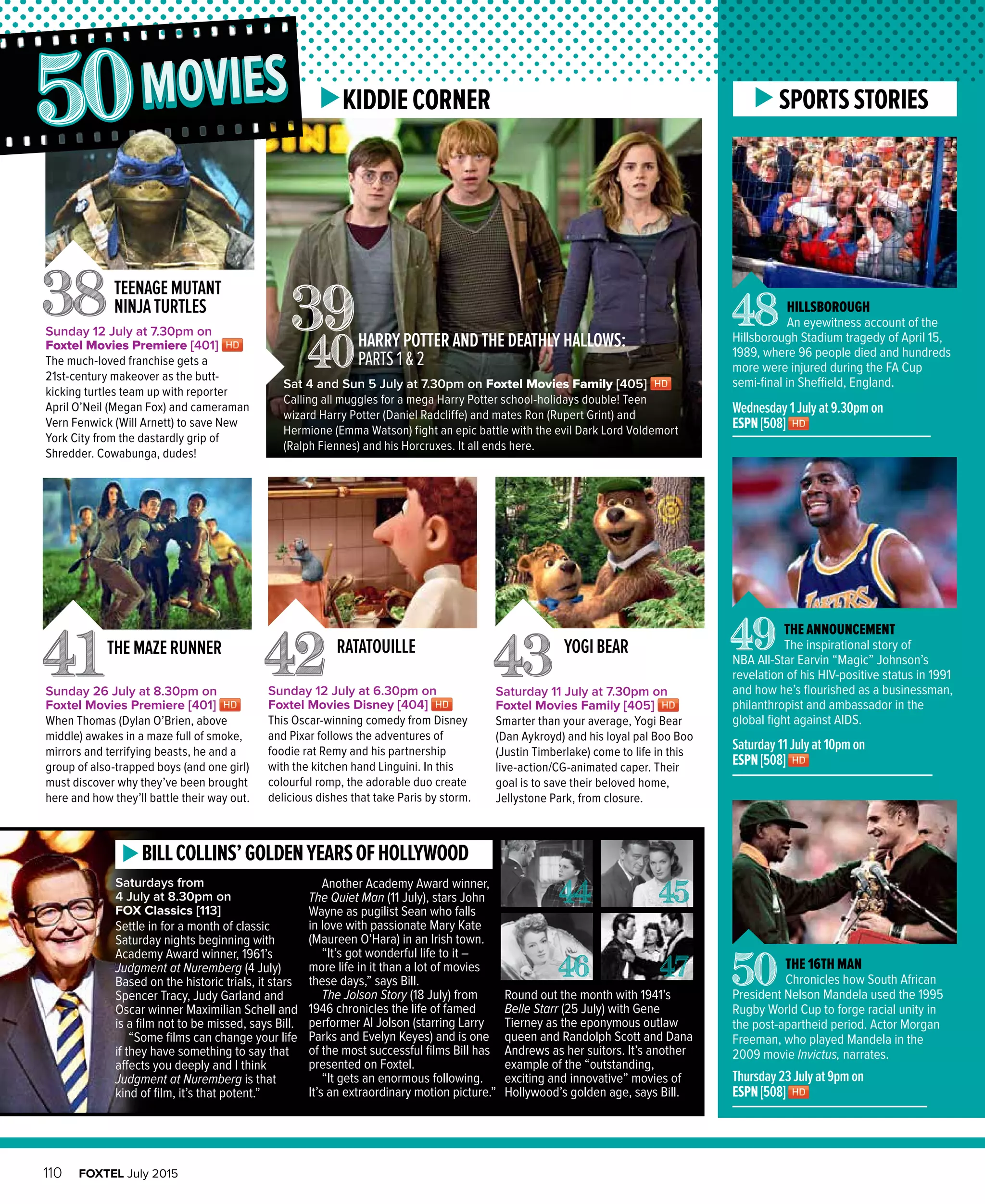 Project Management / Section Edit - Foxtel Magazine Liftout | PDF