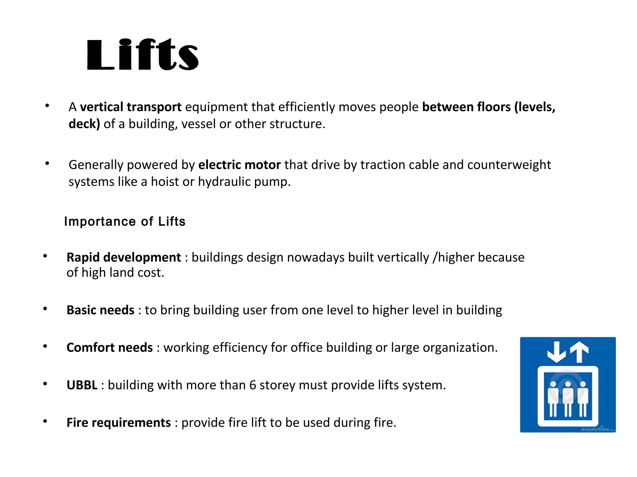 Lifts | PPT