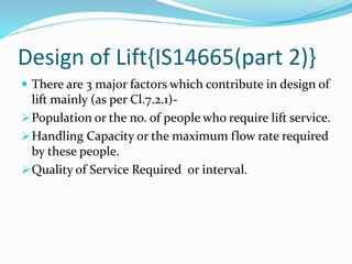 Lifts and escalators | PPTX