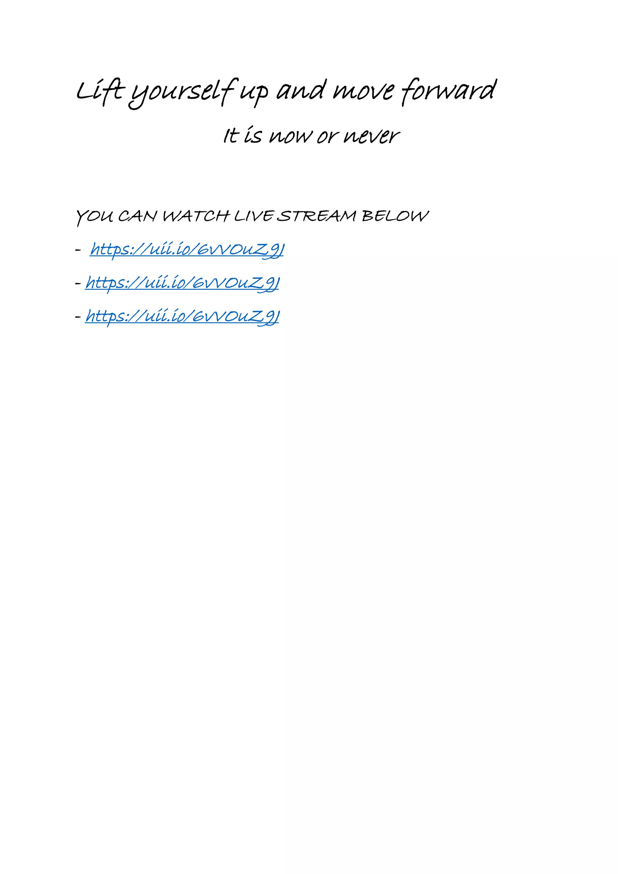 Lift yourself up | PDF