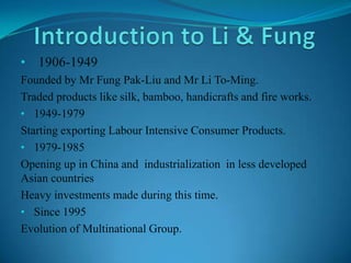 Li Fung Supply Chain Management | PPTX