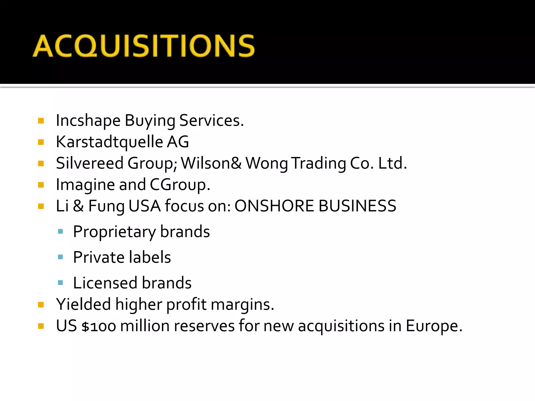 Li & fung supply chain specialst case study | PPTX